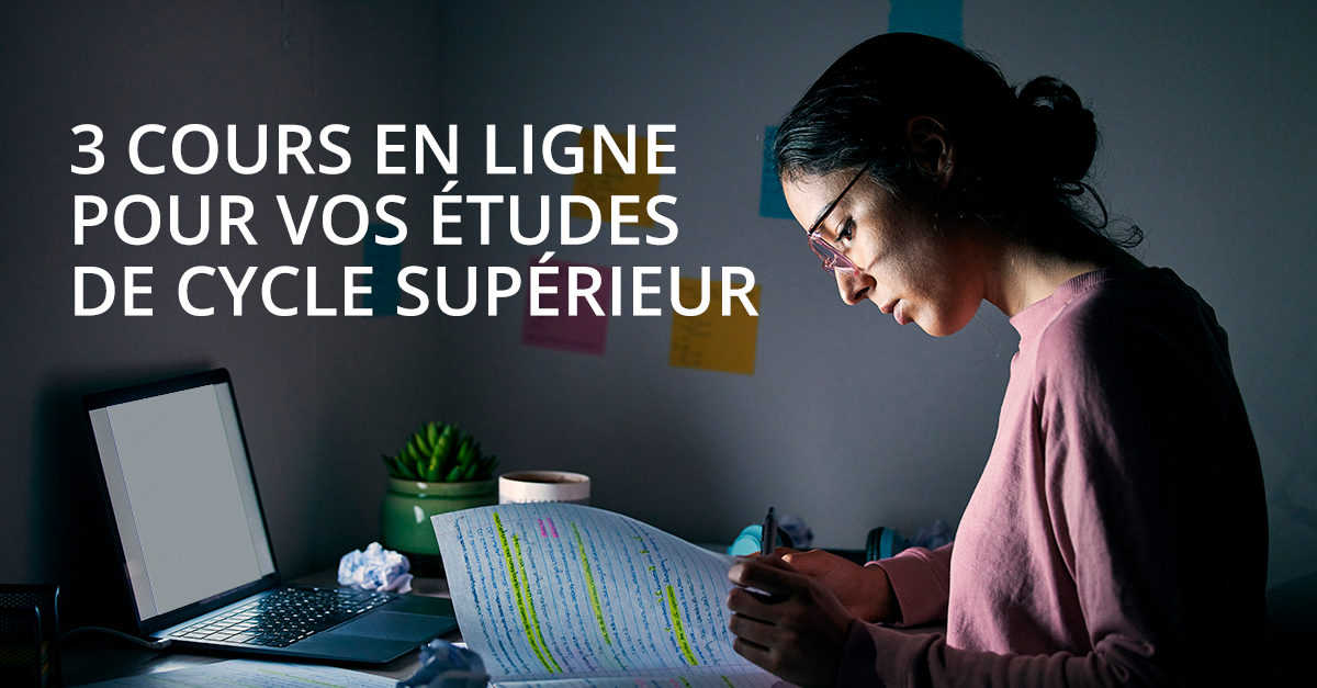 3 cours en ligne pour vos études de cycle supérieur | Université TÉLUQ ...